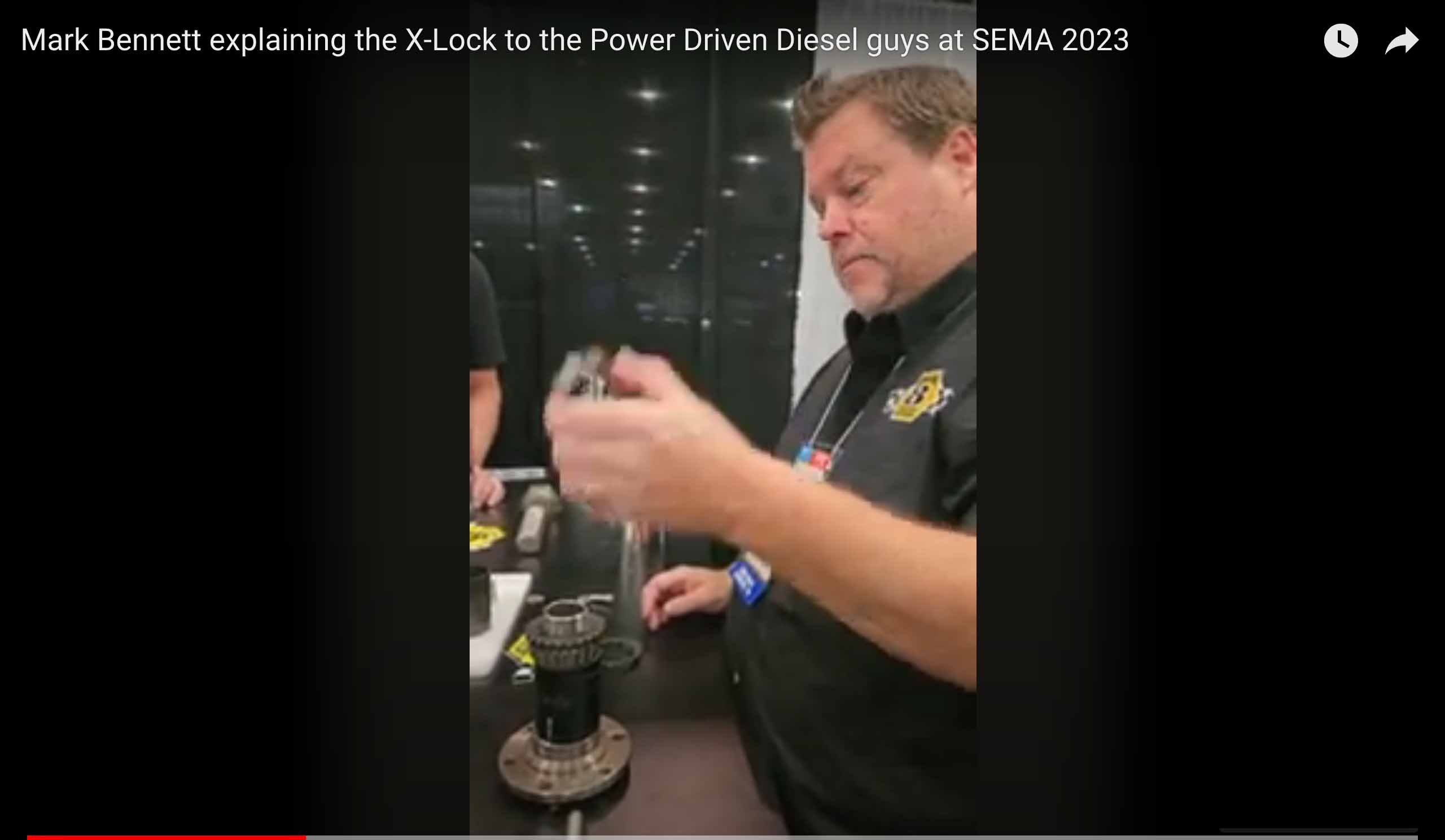 Mark Bennett explaining the X-Lock to the Power Driven Diesel guys at ...